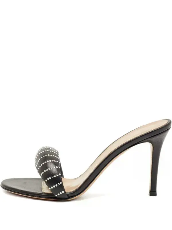 GIANVITO ROSSI Bijoux Crystal-embellished Leather Sandals