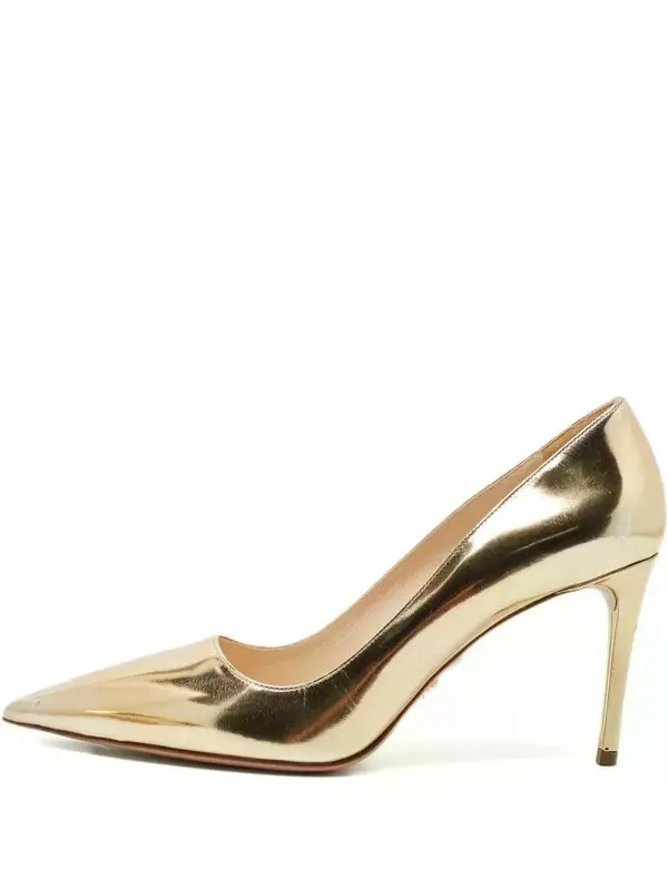 Prada Leather Pointed Toe Pumps