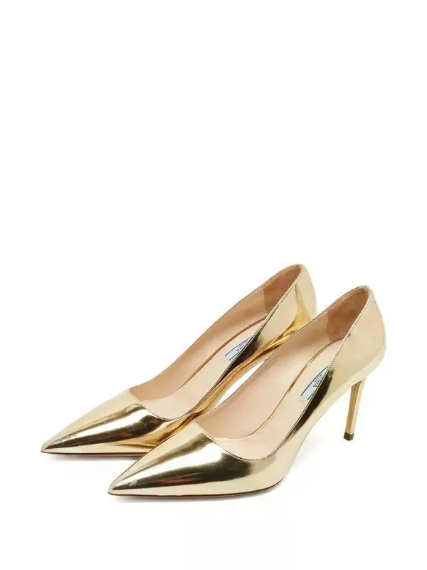 Prada Leather Pointed Toe Pumps