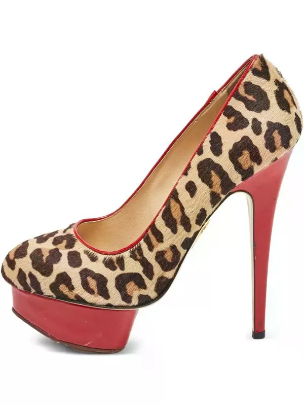 CHARLOTTE OLYMPIA 145mm Leopard-print Pumps