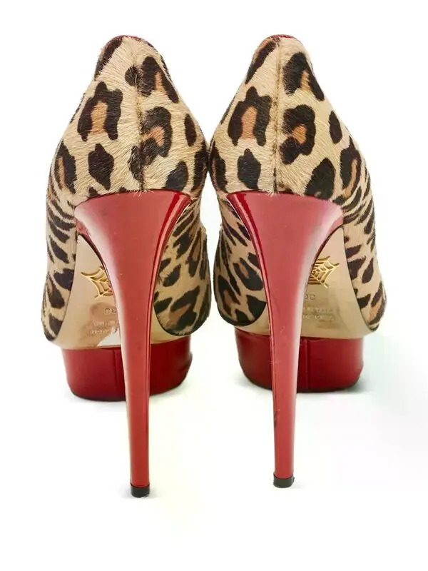CHARLOTTE OLYMPIA 145mm Leopard-print Pumps