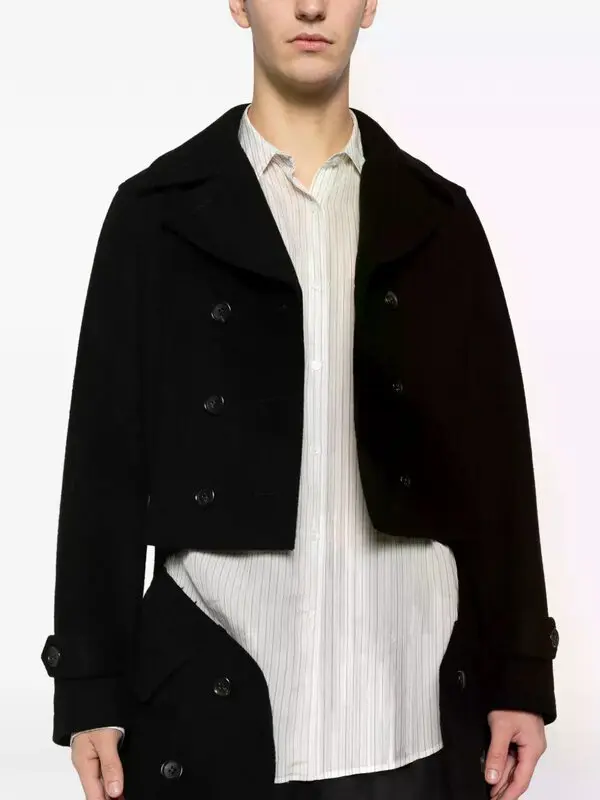 BLACK COMME DES GARÇONS Double-breasted Coat