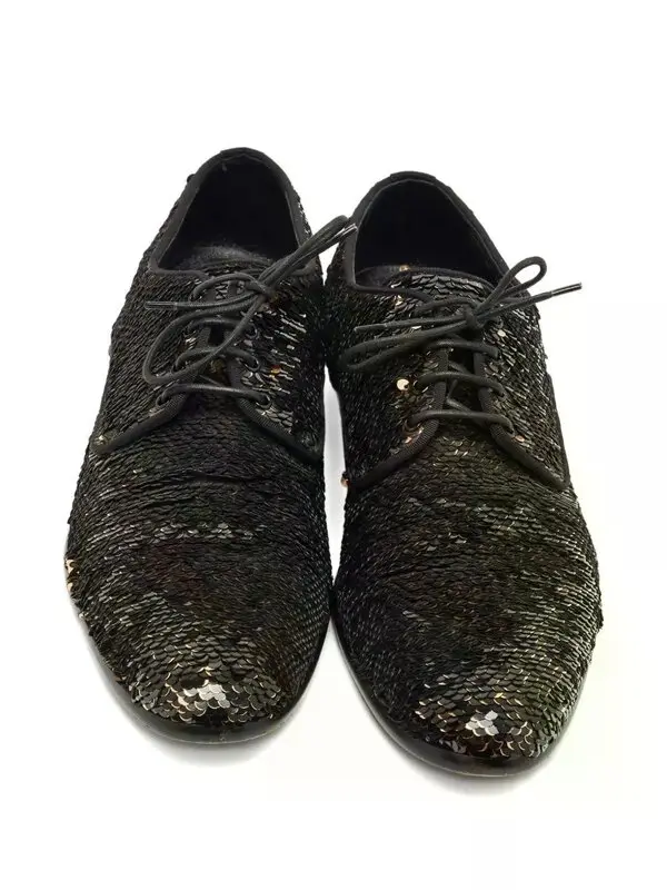 Dolce & Gabbana Sequin Derby Shoes