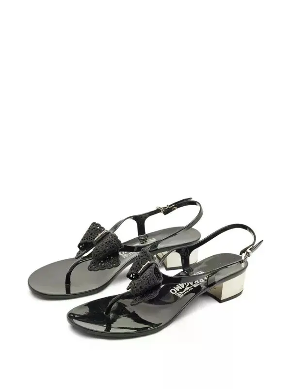 FERRAGAMO Ankle-strap Bow Sandals
