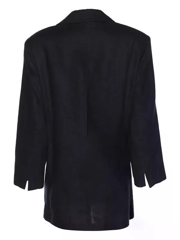 Marina Rinaldi Single-breasted Linen Blazer