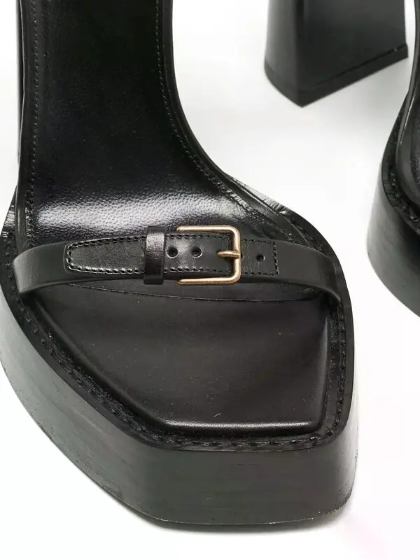 Saint Laurent Leather Platform Sandals