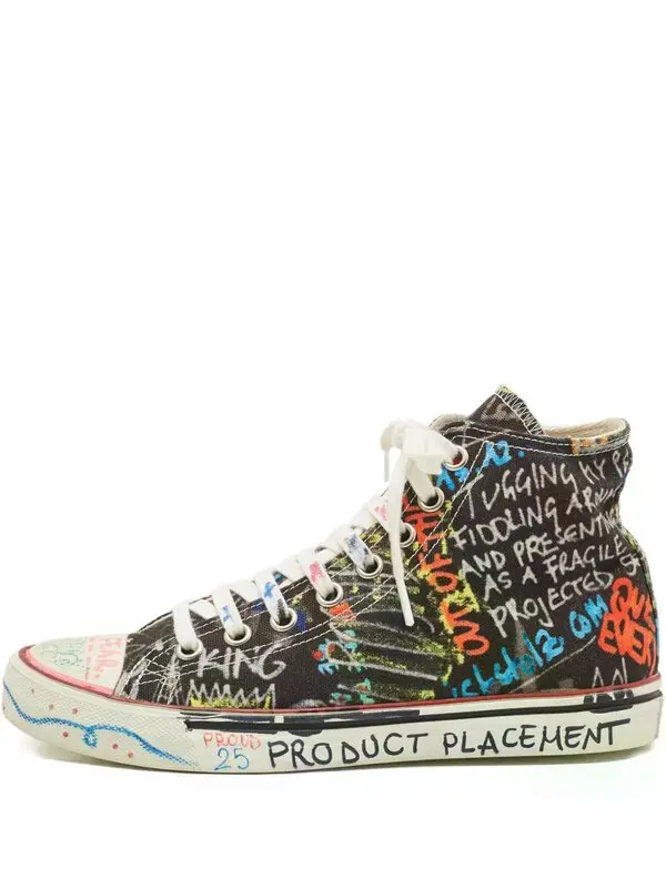 Vetements Graffiti-print High-top Sneakers