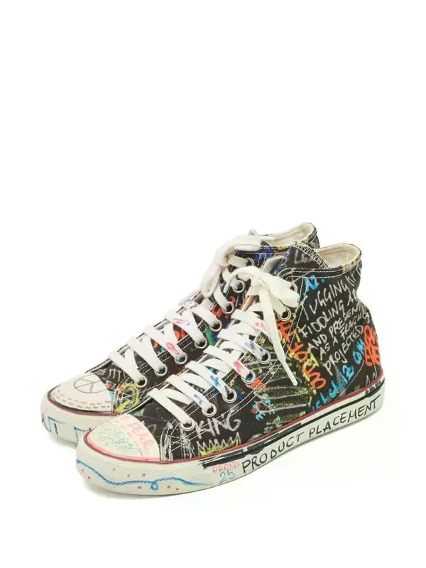 Vetements Graffiti-print High-top Sneakers