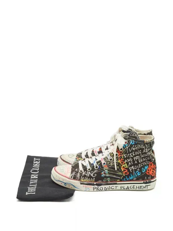 Vetements Graffiti-print High-top Sneakers