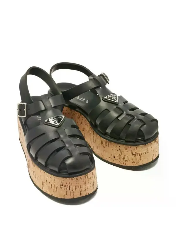 Prada Monolith Platform Sandals