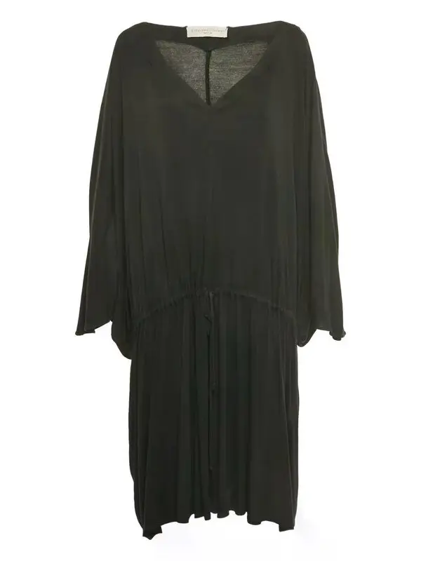 Stella McCartney Drawstring Plunge-neck Midi Dress