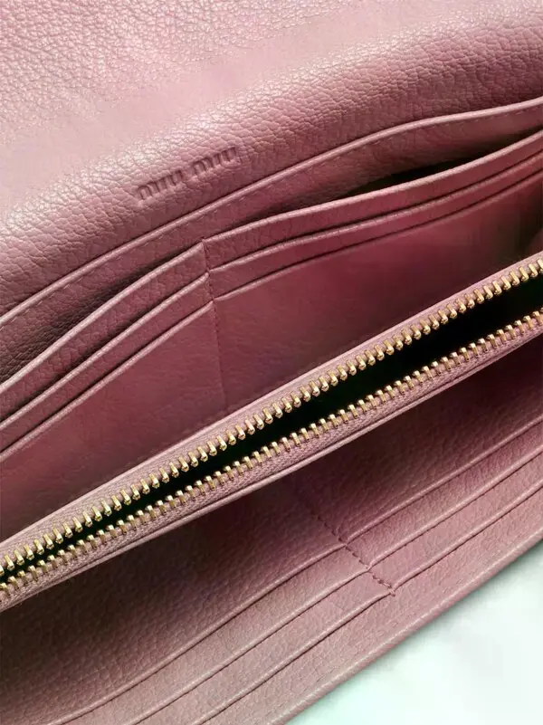 Miu Miu Flap Leather Wallet