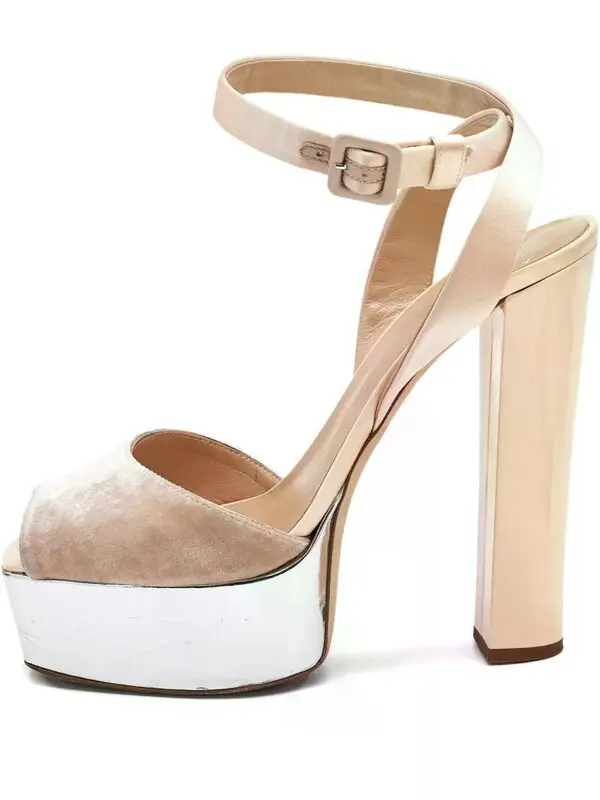 GIUSEPPE ZANOTTI Lavinia Platform Heeled Sandals - Neutrals