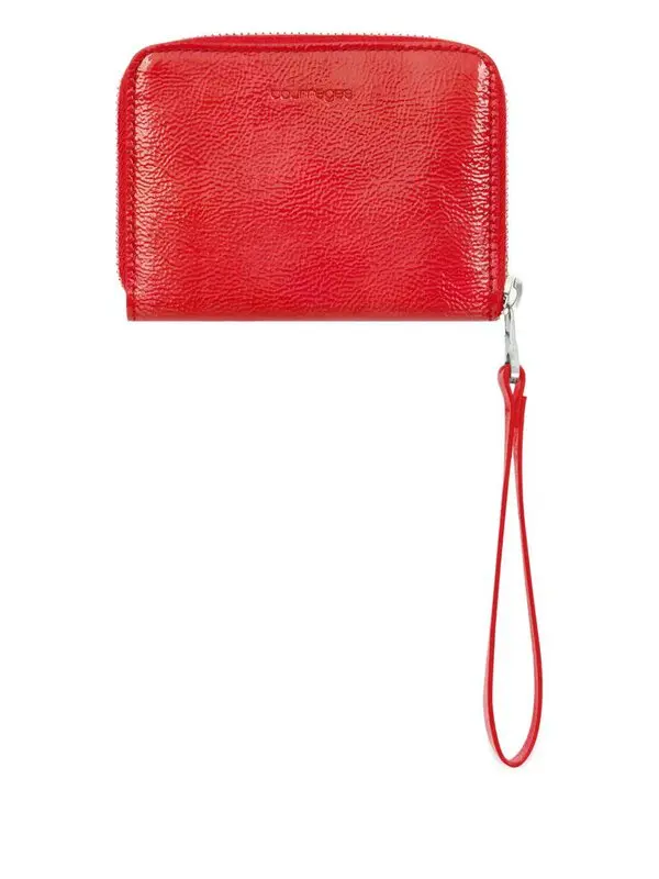 COURREGES Zipped Compact Wallet - Red
