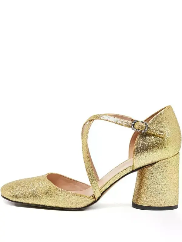 Marc Jacobs 75mm Glitter Crisscross Sandals
