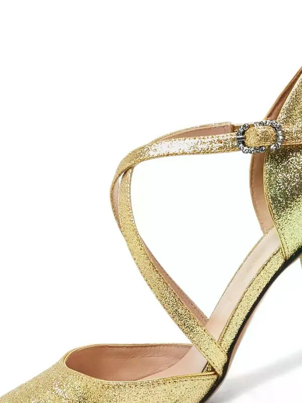 Marc Jacobs 75mm Glitter Crisscross Sandals
