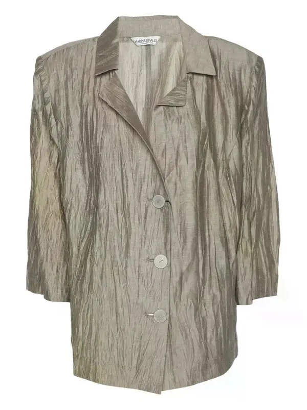Marina Rinaldi Textured Buttoned Blazer