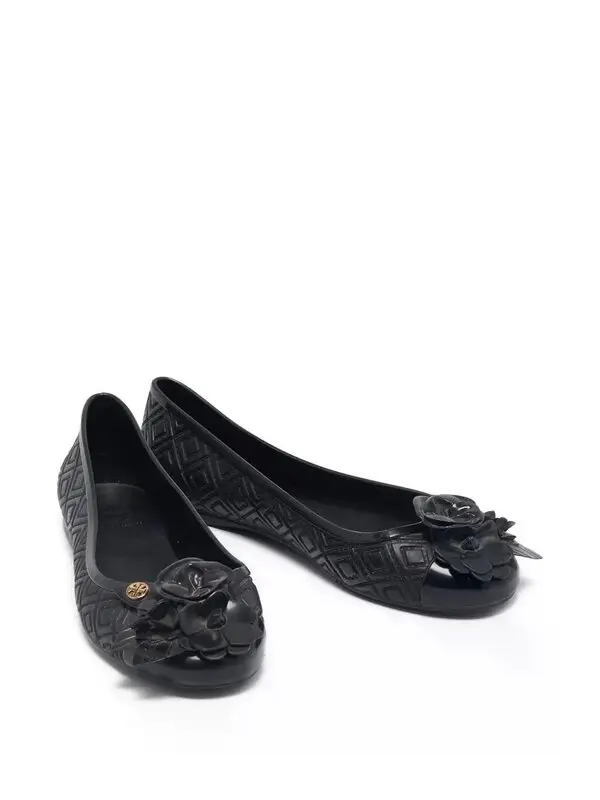 Tory Burch Floral-embellished Ballet Flats