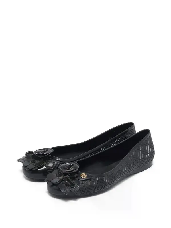 Tory Burch Floral-embellished Ballet Flats