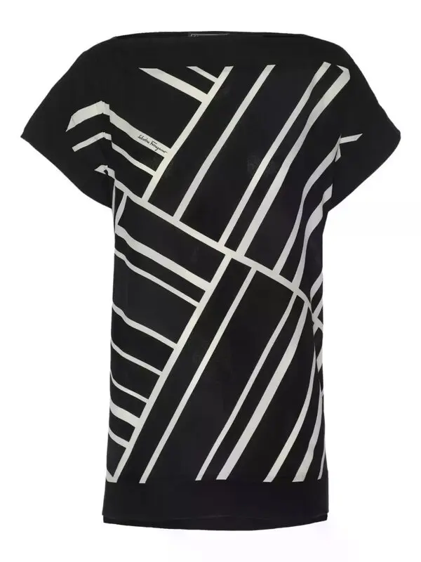FERRAGAMO Geometric-print Top