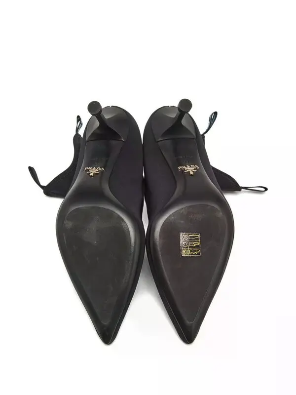 Prada Logo-detail Heeled Ankle Boots