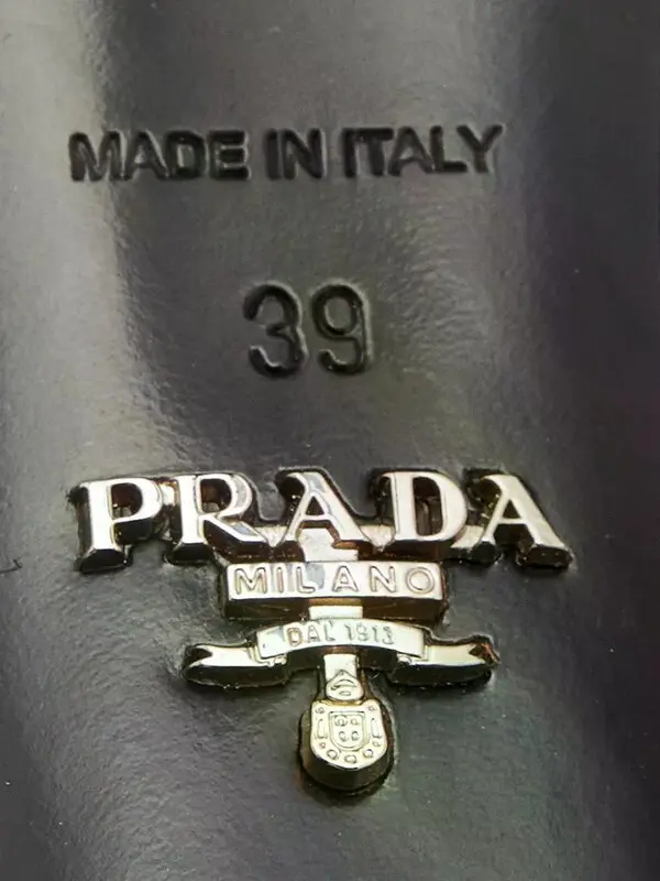 Prada Logo-detail Heeled Ankle Boots