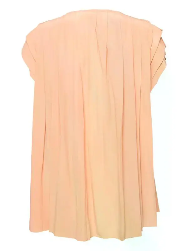 Chloé Pleated Silk Top