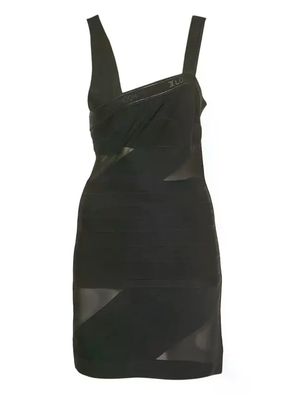 David Koma Mesh-textured Dress