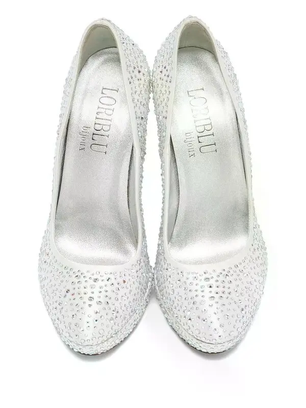 LORIBLU 125mm Crystal-embellished Pumps