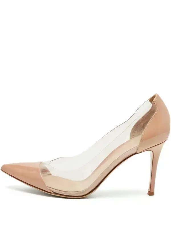 GIANVITO ROSSI Plexi Pointed-toe Pumps