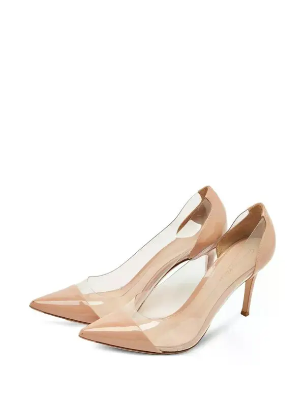 GIANVITO ROSSI Plexi Pointed-toe Pumps