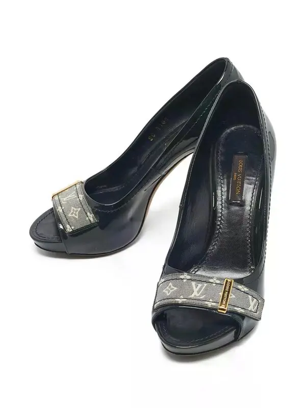 LOUIS VUITTON Idylle Buci Open-toe Pumps