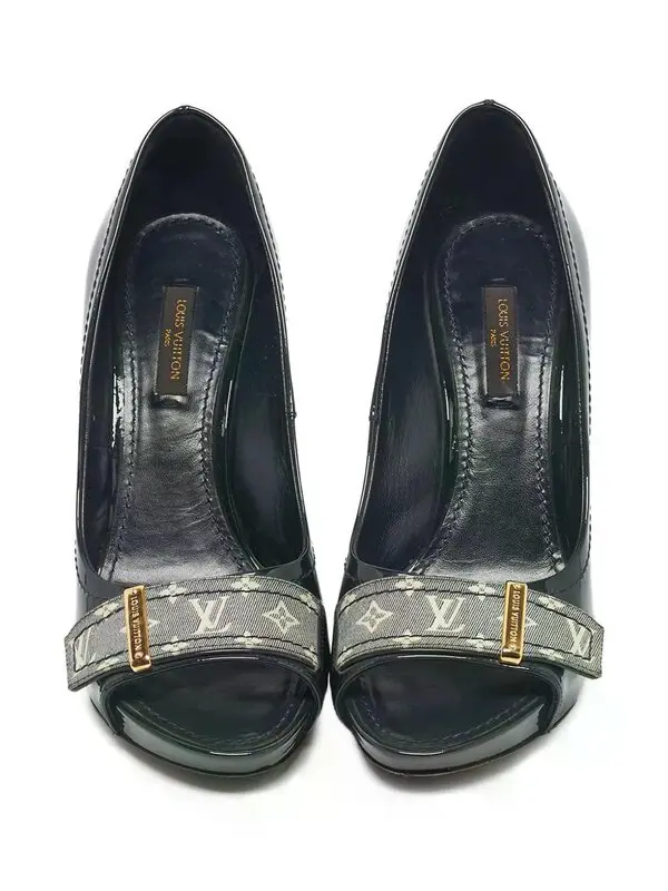 LOUIS VUITTON Idylle Buci Open-toe Pumps
