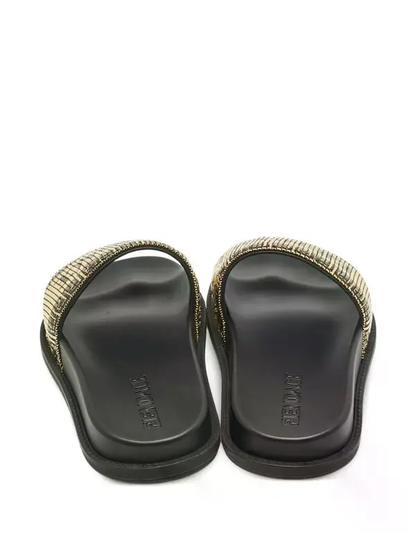 Fendi X Versace Mesh Logo Slides