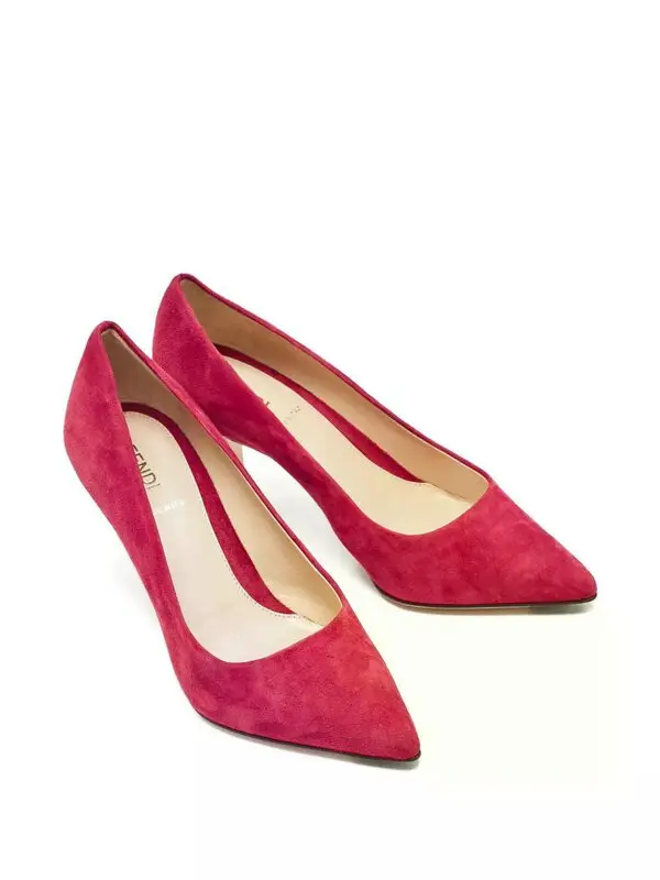 Fendi 85mm Suede Heeled Pumps