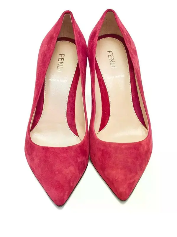 Fendi 85mm Suede Heeled Pumps