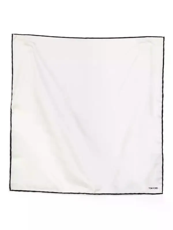 TOM FORD Silk Pocket Scarf - White
