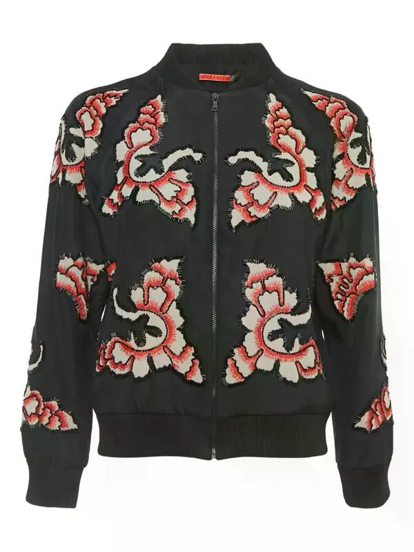 Alice + Olivia Embellished Bomber Jacket