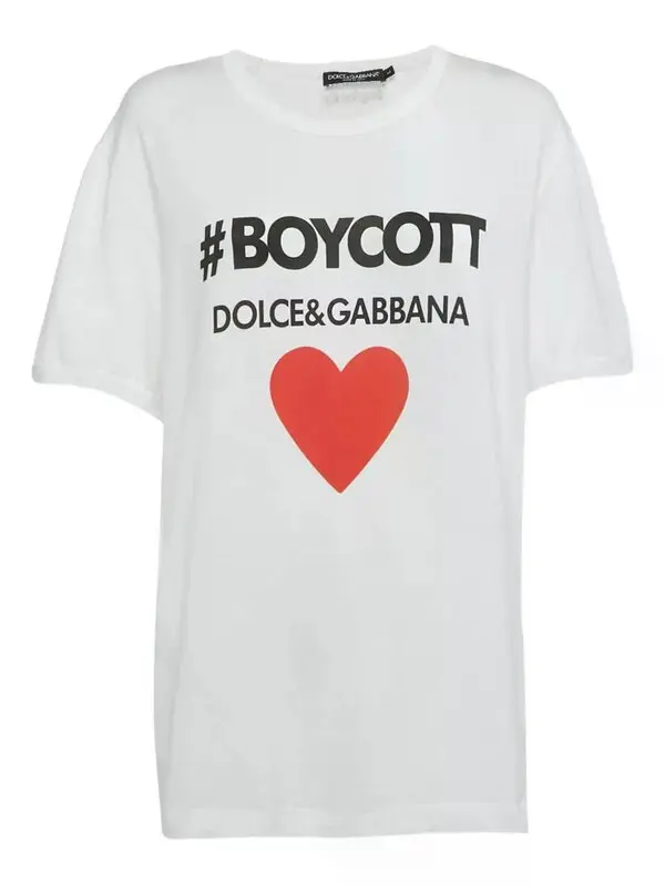 Dolce & Gabbana Graphic Print T-shirt - White