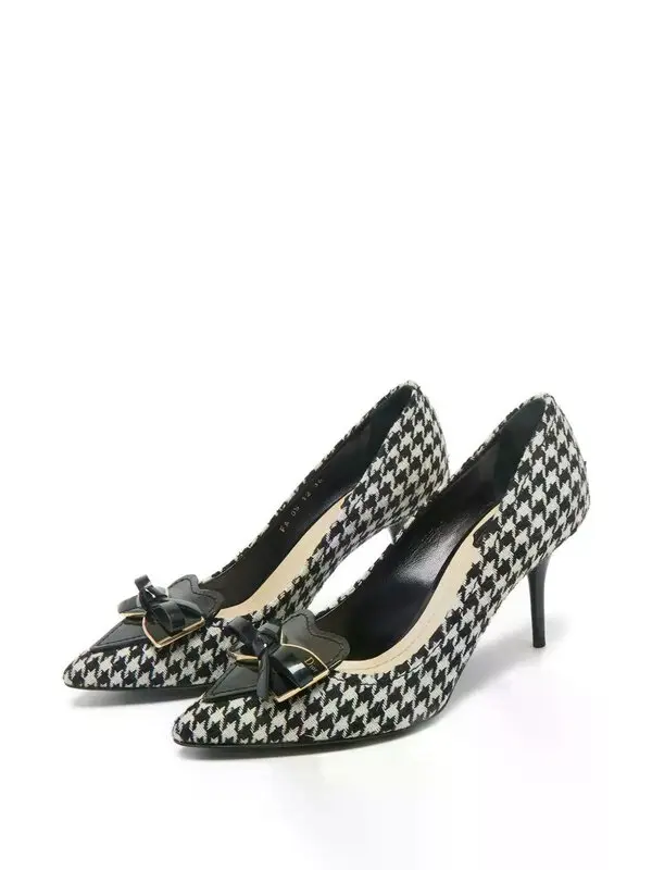Dior Houndstooth Bow Pumps