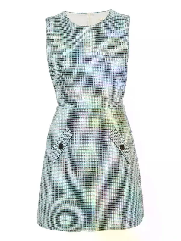 Maje Checked Mini Dress