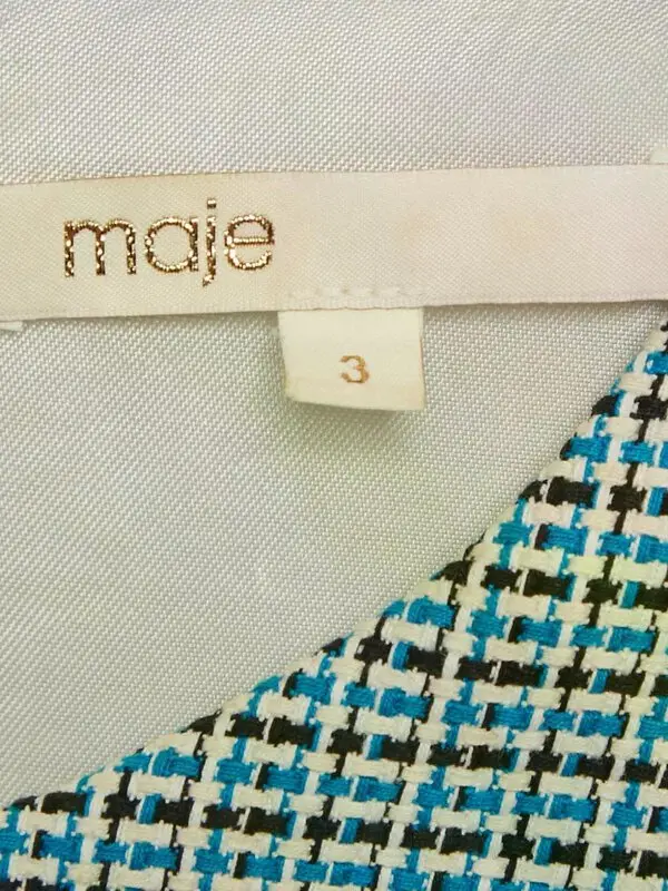 Maje Checked Mini Dress