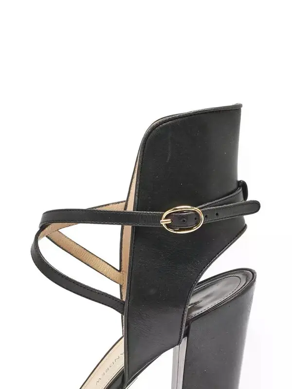 PAUL ANDREW Leather Ankle-strap Sandals