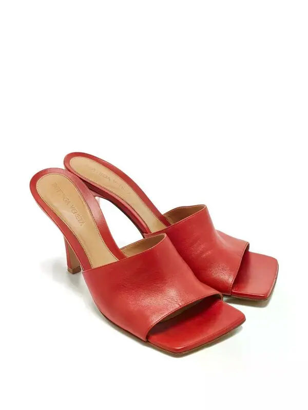 Bottega Veneta Square-toe Leather Sandals