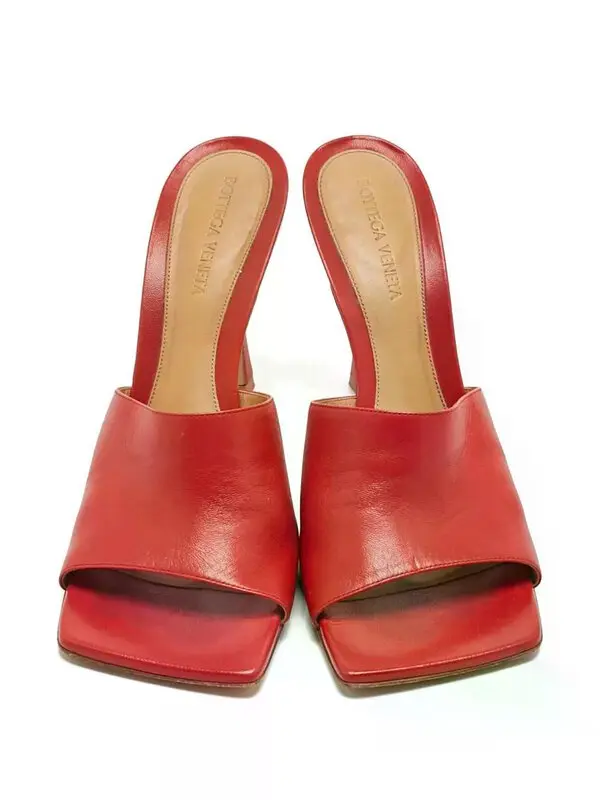 Bottega Veneta Square-toe Leather Sandals
