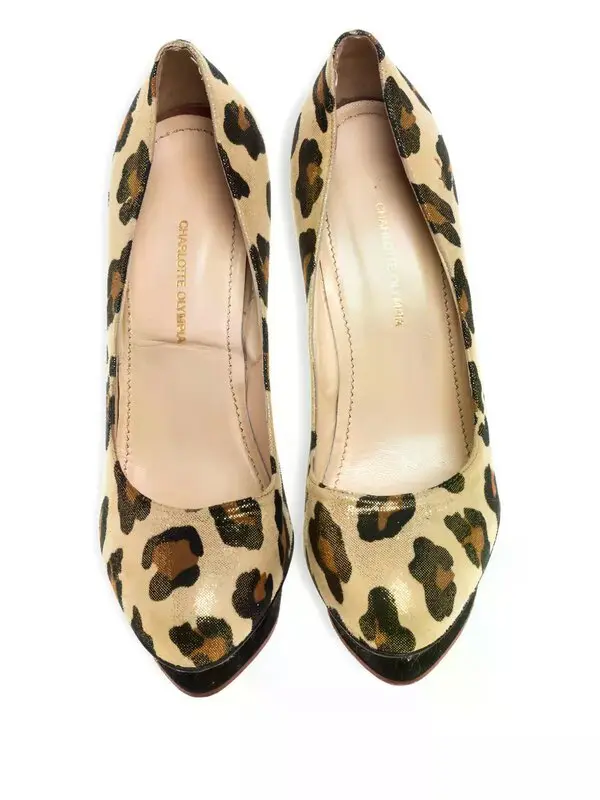 CHARLOTTE OLYMPIA Leopard Print Platform Pumps