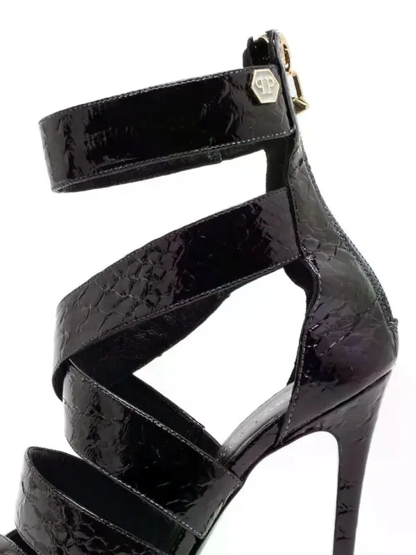Philipp Plein 120mm Python-skin Sandals