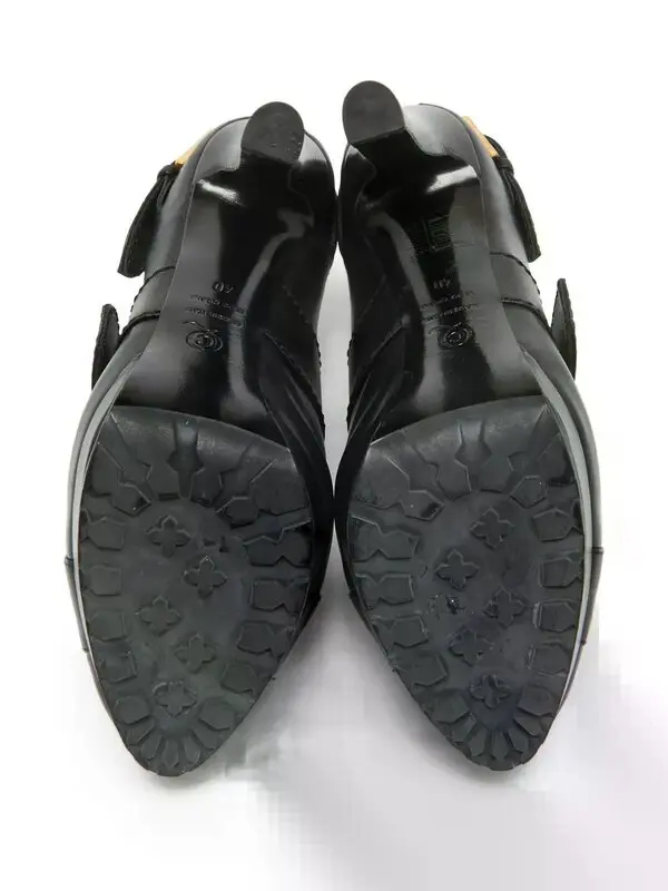 Alexander McQueen 145mm Eyelet Detail Buckled Boots