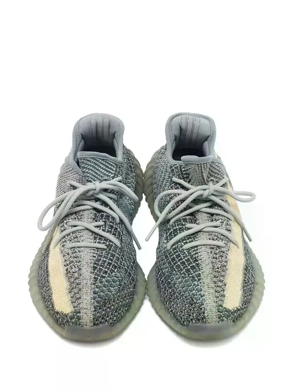 ADIDAS X YEEZY Boost 350 V2 Knit Mesh Lace-up Sneakers - Grey