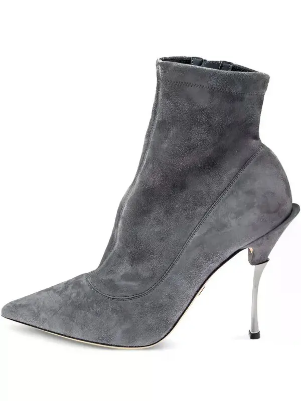 Dolce & Gabbana 115mm Leather Ankle Boots